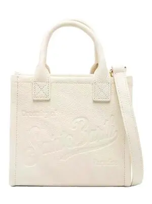 MC2 SAINT BARTH Mini Embossed-logo Bag - Neutrals