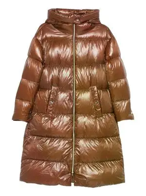 Herno Hooded Padded Coat - Brown