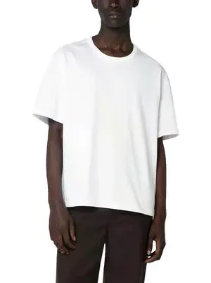 Séfr Mauro Round-sleeve T-shirt - White
