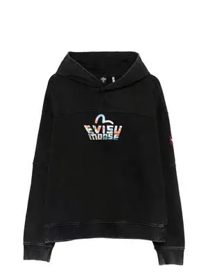 Moose Knuckles X Evisu Graphic Hooded Hoodie - Black