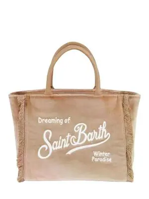 MC2 SAINT BARTH Fringed-detail Tote Bag - Neutrals