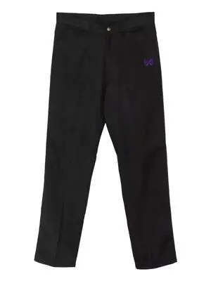 Needles Embroidered Trousers - Black