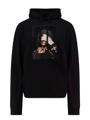 IH NOM UH NIT Graphic-print Hoodie - Black