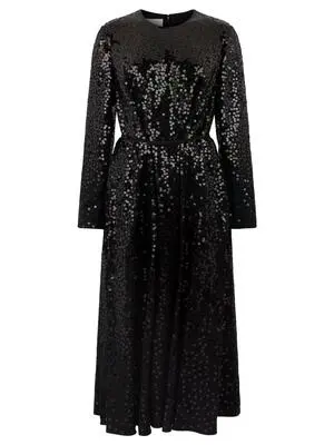 Valentino Garavani Sequin-embellished Dress - Black