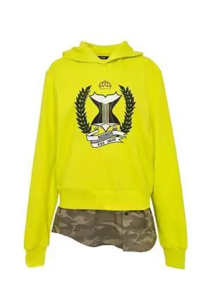 BONBOM Layered-effect Hoodie - Yellow
