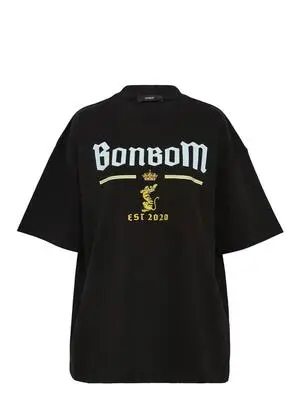 BONBOM Logo-print T-shirt - Black