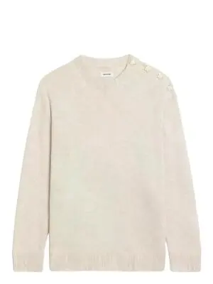 Zadig&Voltaire Swyna Lc Bijoux Star-embellished Sweater - Neutrals