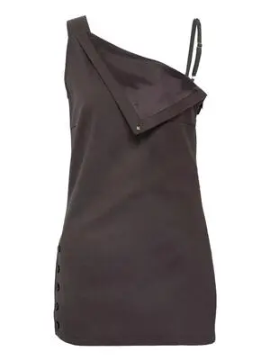 BONBOM Asymmetric Sleeveless Top - Brown