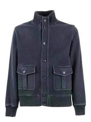 CIRCOLO 1901 Button-pockets Jacket - Blue