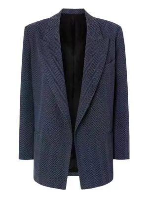 Missoni Chevron-pattern Blazer - Blue