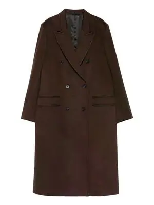 Paul Smith Double-breasted Coat - Brown