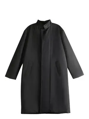 THE ROW Stand-up Collar Coat - Black
