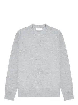 Manière De Voir Textured Blend Sweater - Grey
