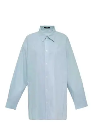 BONBOM Slit-detail Shirt - Blue