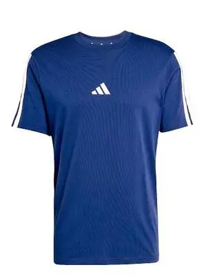 Adidas Essentials 3stripes Single Jersey T-shirt Dark Blue White