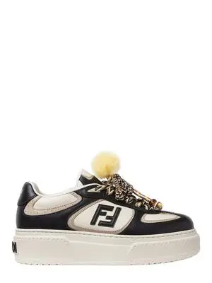 Fendi Match Lace-up Trainers - Multicolour
