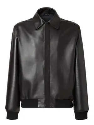 Fendi Leather Blouson - Black