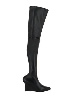 Givenchy Show Stretch Leather Over-the-knee Boots - Black
