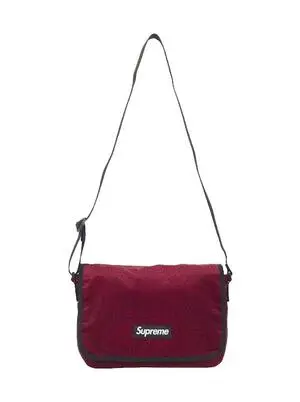 Supreme Velvet Small Messenger Bag - Red Leopard