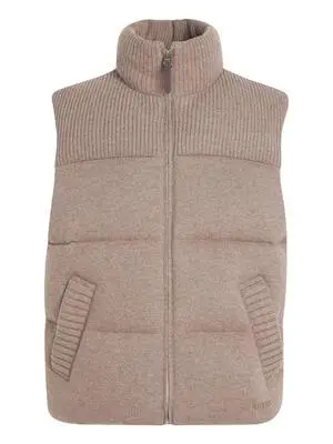 Mackage Wool-Cashmere Braxton Down Gilet Brown