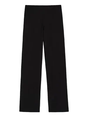 REFORMATION Gale Straight-leg Crepe Trousers - Black