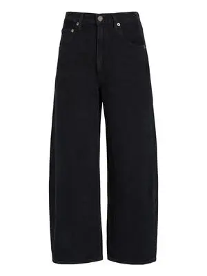 AGOLDE Low Curve Barrel-leg Jeans - Black