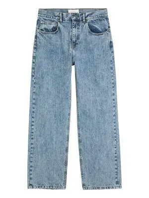 SECOND / LAYER Relaxed Straight-leg Jeans - Stone