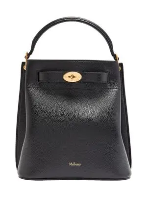 Mulberry Grained Leather Islington Bucket Bag - Black