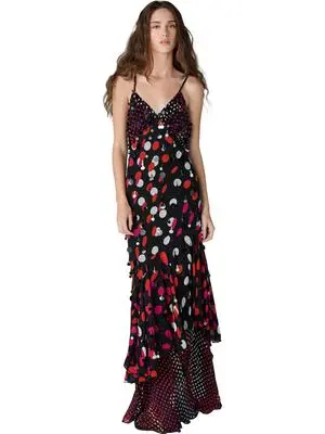Diane Von Furstenberg Luisa Gown - Blinding Lights Black