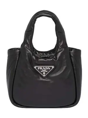 Prada Small Padded Nappa Leather Bag - Black