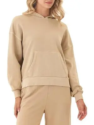 THREADS 4 THOUGHT Mineral Wash Cotton Blend Fleece Hoodie - Chai