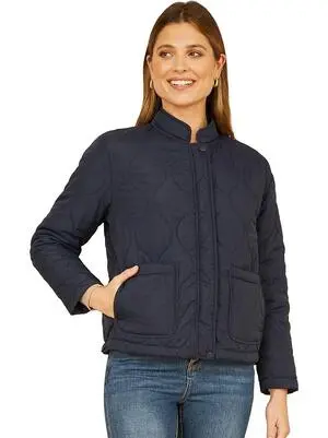 YUMI Quilted Jacket - Navy