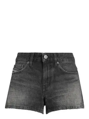 DIESEL Denim Hot Pants - Grey