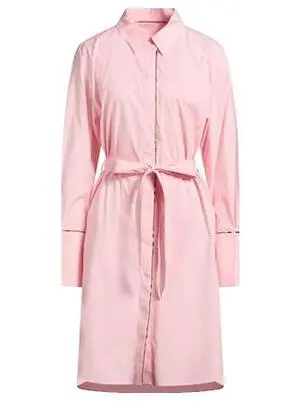 Burberry Belted Midi Shirt Dress - Pink