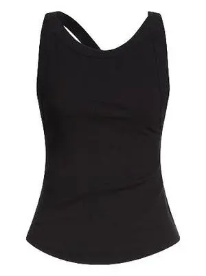 THE LINE BY K Ribbed Sleeveless Top - Black