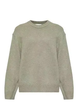 FRAME Ribbed Crewneck Sweater - Green