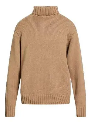 Helmut Lang Turtleneck In Wool, Viscose, Polyamide And Cashmere - Beige