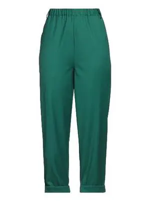 SOLOTRE Tapered High-waisted Trousers - Green