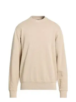 BOSS Cotton French Terry Crewneck Sweatshirt - Beige
