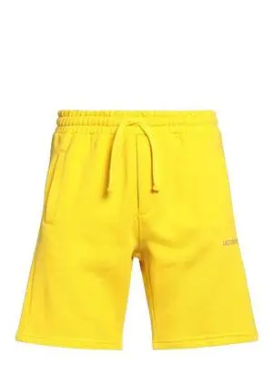 LES DEUX Cotton Fleece Athletic Shorts - Yellow