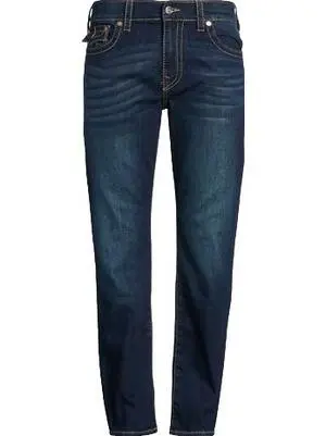 True Religion Straight-leg Jeans With Logo - Blue