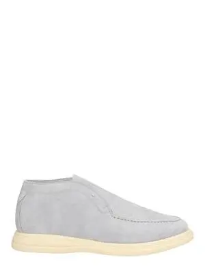 ANDREA VENTURA FIRENZE Ankle Boots In Light Leather - Grey