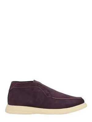 ANDREA VENTURA FIRENZE Ankle Boots In Light Leather - Purple