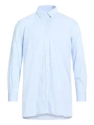 Crossley Man Shirt Light Blue Size S Cotton, Elastane Blue