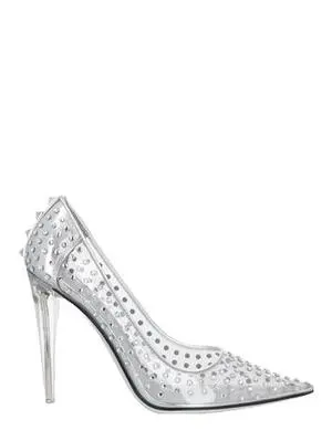 Valentino Garavani Pumps In Pvc And Polyvinyl Chloride With Crystal Appliqués - Transparent