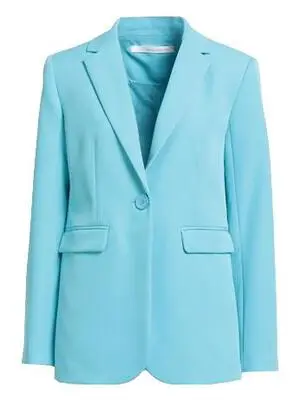 HERZENSANGELEGENHEIT Single-breasted Azure Blazer - Blue