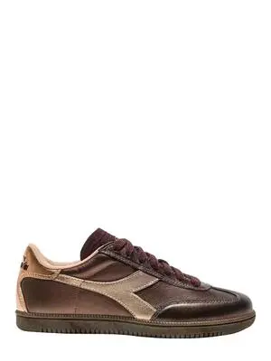 DIADORA Metallic Leather Sneakers - Brown