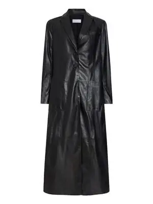 NELLS NELSON Delphine Leather Coat - Black