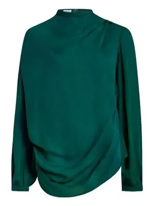 NELLS NELSON Mila Drape Silk Blouse