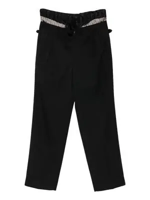 MAISON MARGIELA Pleated Tie Trousers - Black